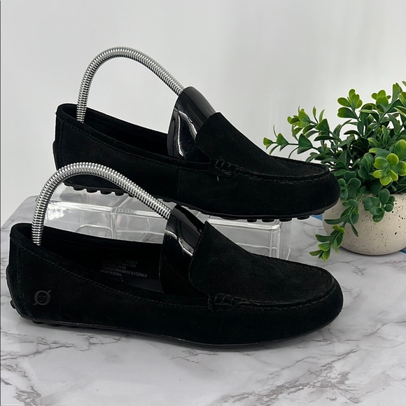 Born | Shoes | Born Black Suede Slip On Loafers Casualcomfy Classic ...